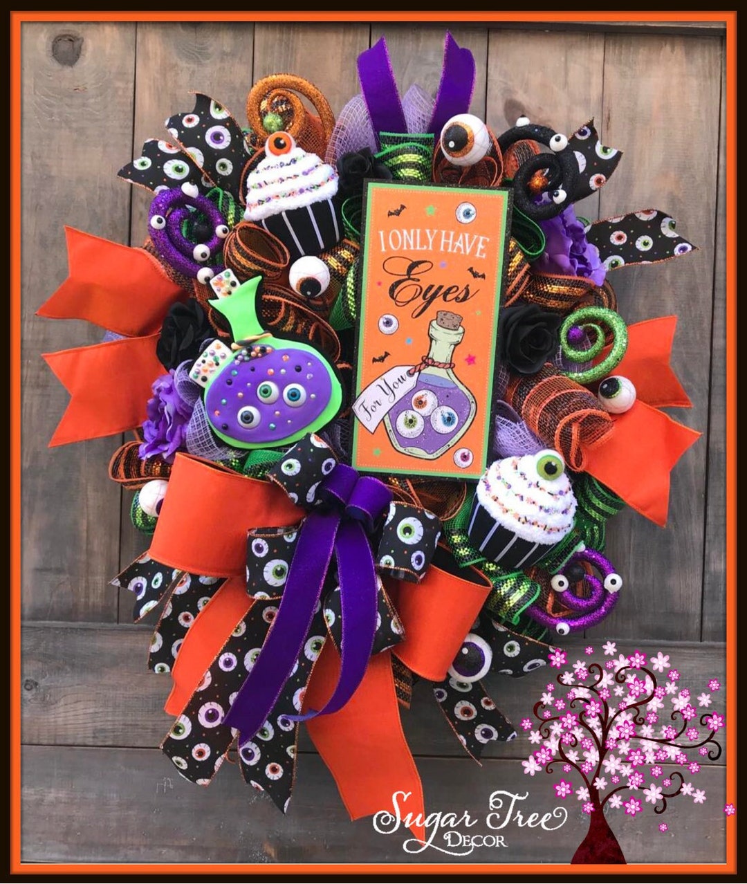 Halloween, I Have My Eyes on You, Halloween Wreath, Halloween Decor ...