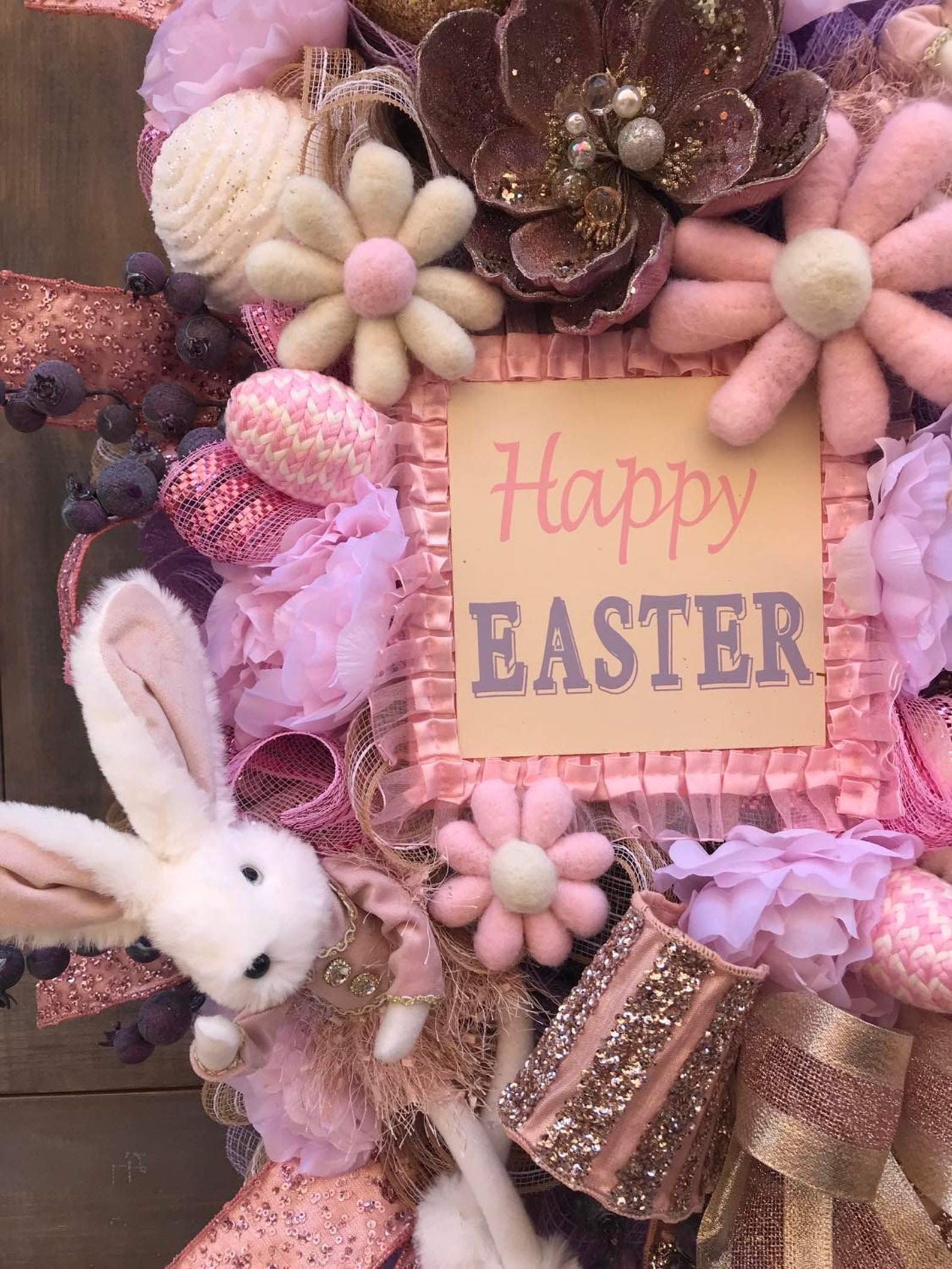 Easter Wreath Easter Bunny Wreath Bunny Wreath Easter Bunny - Etsy