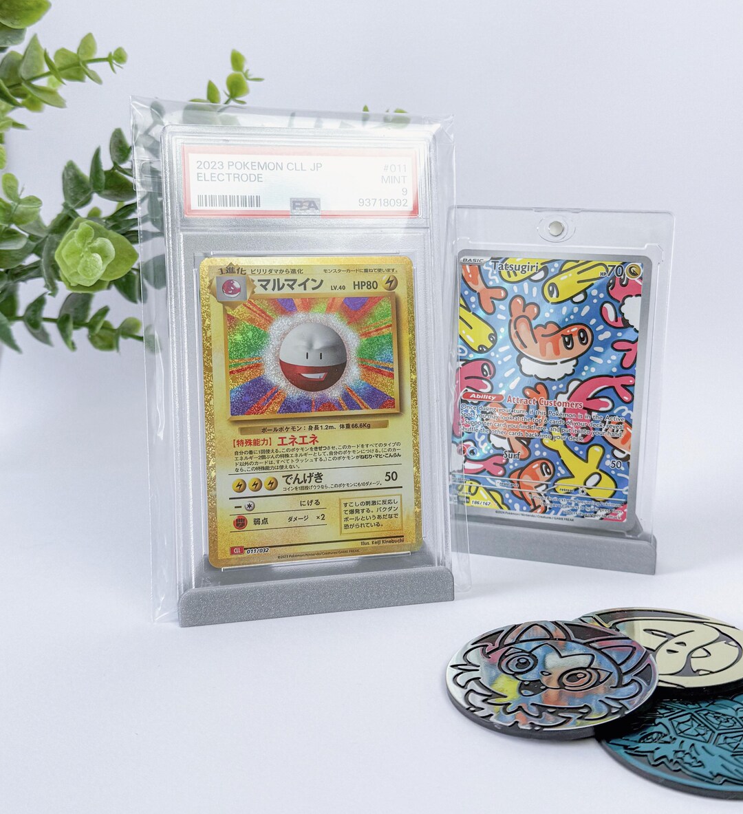 Pokémon TCG Display Stand - Card Stand – Holds Graded Cards, Top ...
