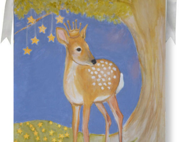 Fawn Princess Large Forest Deer Mural Mural Art - Etsy