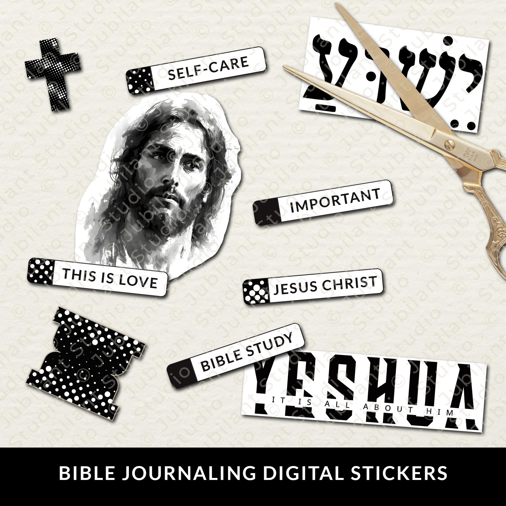 Yeshua, Jesus Christ, Alpha and Omega, Bible Journaling Stickers ...