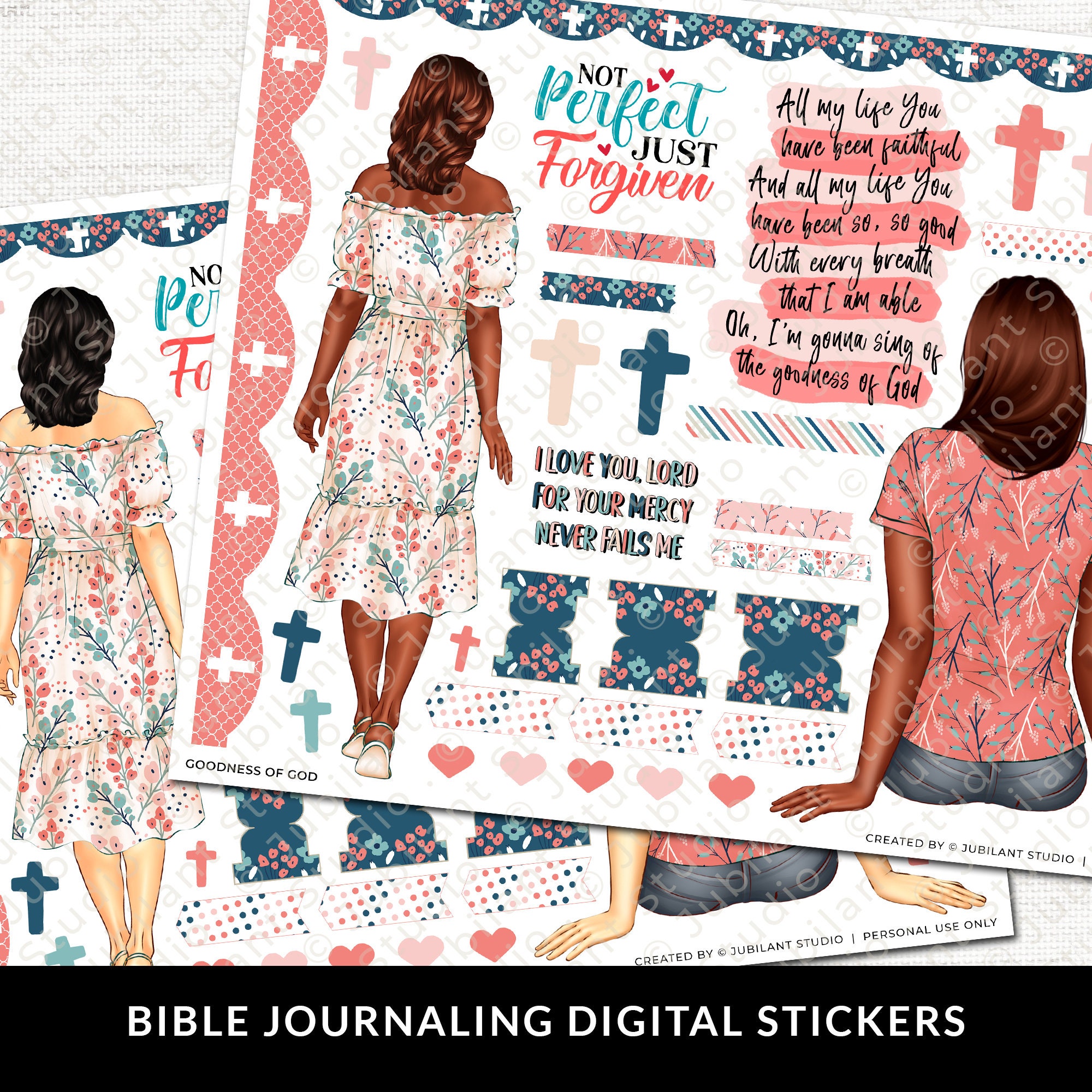 Goodness of God, Bible Journaling Stickers Printable, Diversity ...