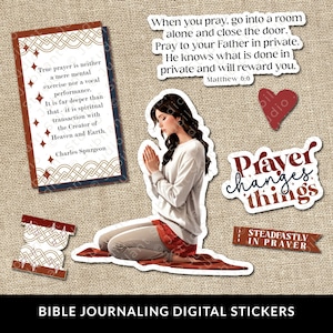 Prayer Changes Things Bible Journaling Stickers Printable, Diversity ...