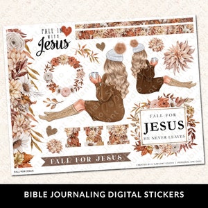 Fall for Jesus Bible Journaling Stickers Printable, Diversity ...