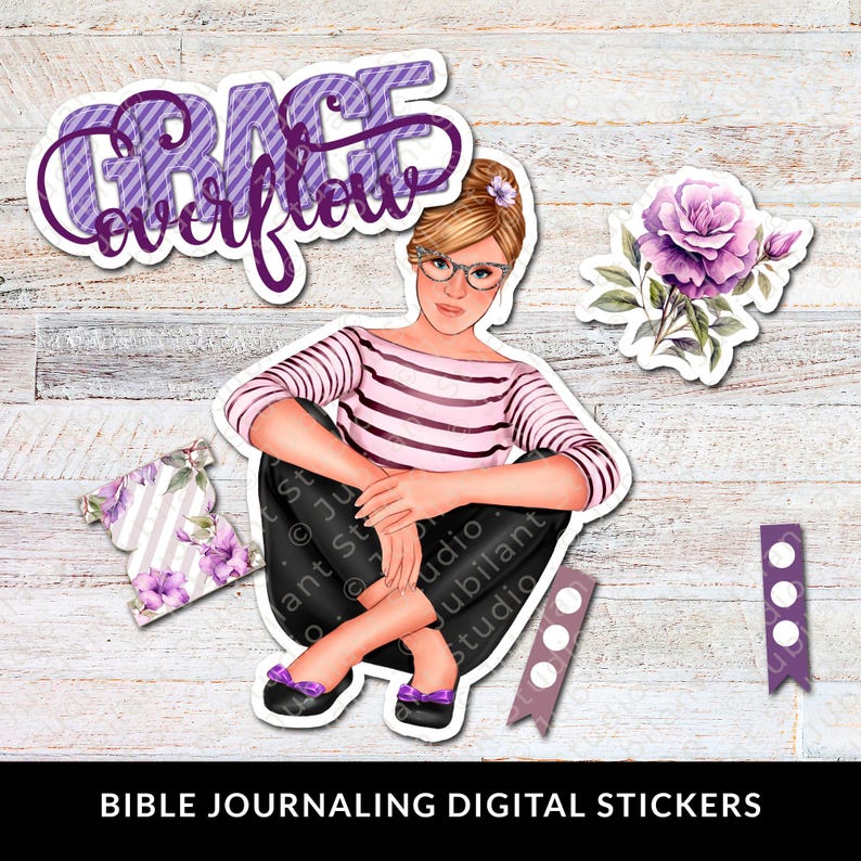 Grace Overflow Bible Journaling Stickers Printable, Diversity ...