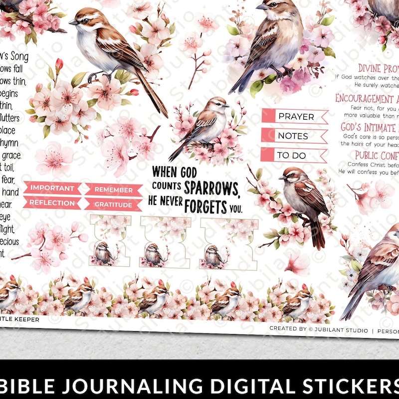 Bible Sparrow Art - Etsy