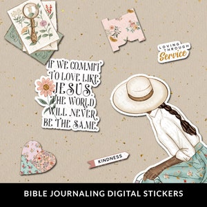 Love Like Jesus Bible Journaling Stickers Printable, Diversity ...