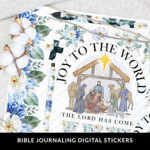 Joy to the World Bible Journaling Stickers Printable, Diversity, Faith ...