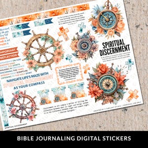 Spiritual Discernment Bible Journaling Stickers Printable, Christian ...