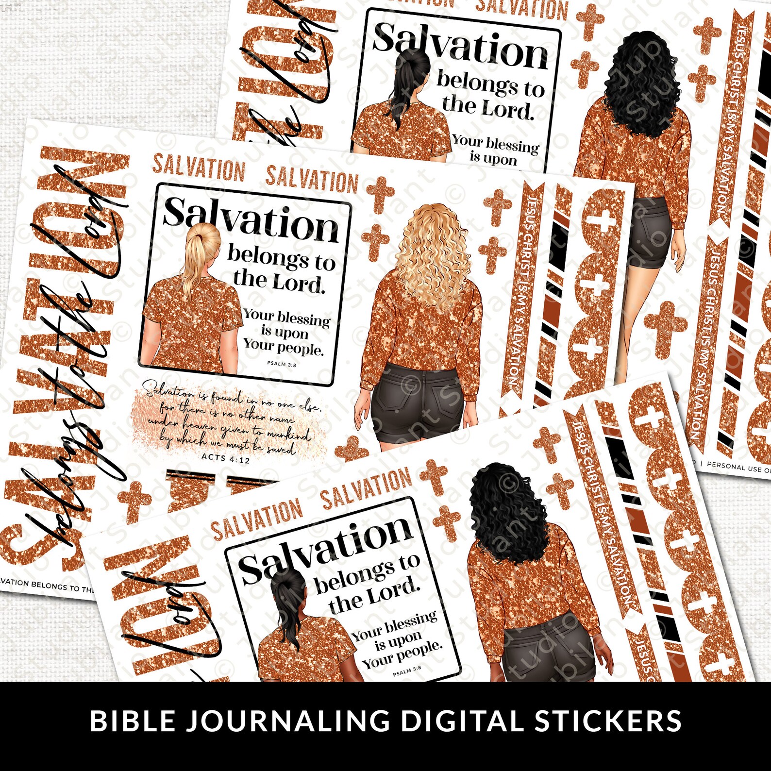 Salvation Belongs to the Lord Bible Journaling Stickers - Etsy
