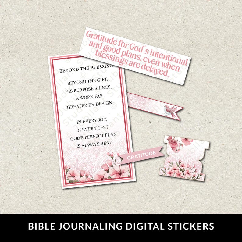 Beyond the Blessing Bible Journaling Stickers Printable, Christian ...