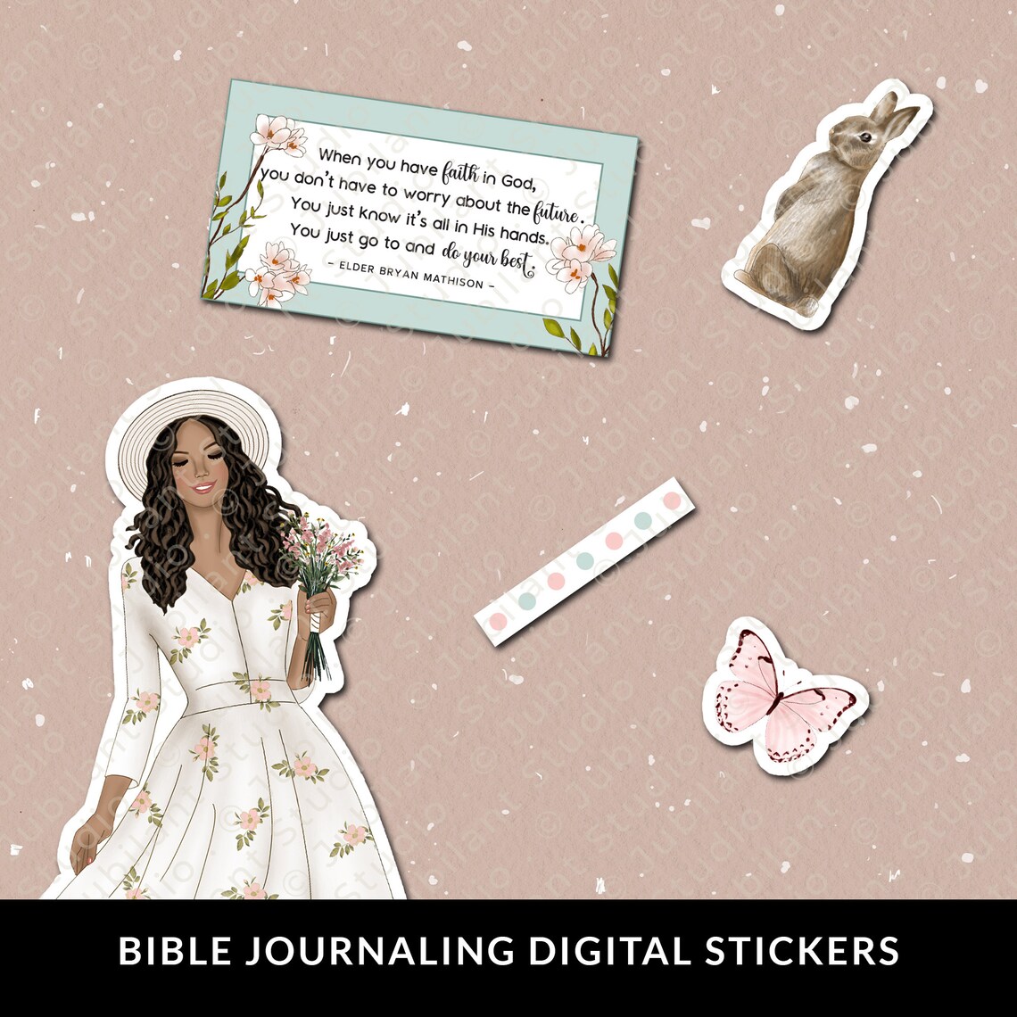 More Faith Bible Journaling Stickers Printable, Diversity, Christian ...