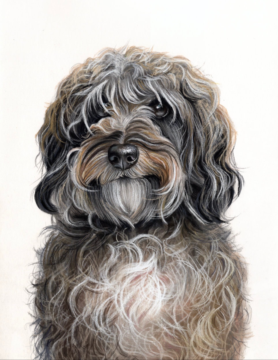 Realistic Pastel Pet Portrait, Pet Portraits, Custom Pet Portrait ...