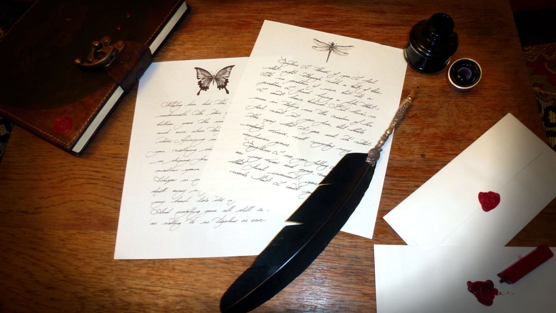 Personalised Handwritten Love Letters, Wax Sealed, Script Calligraphy ...