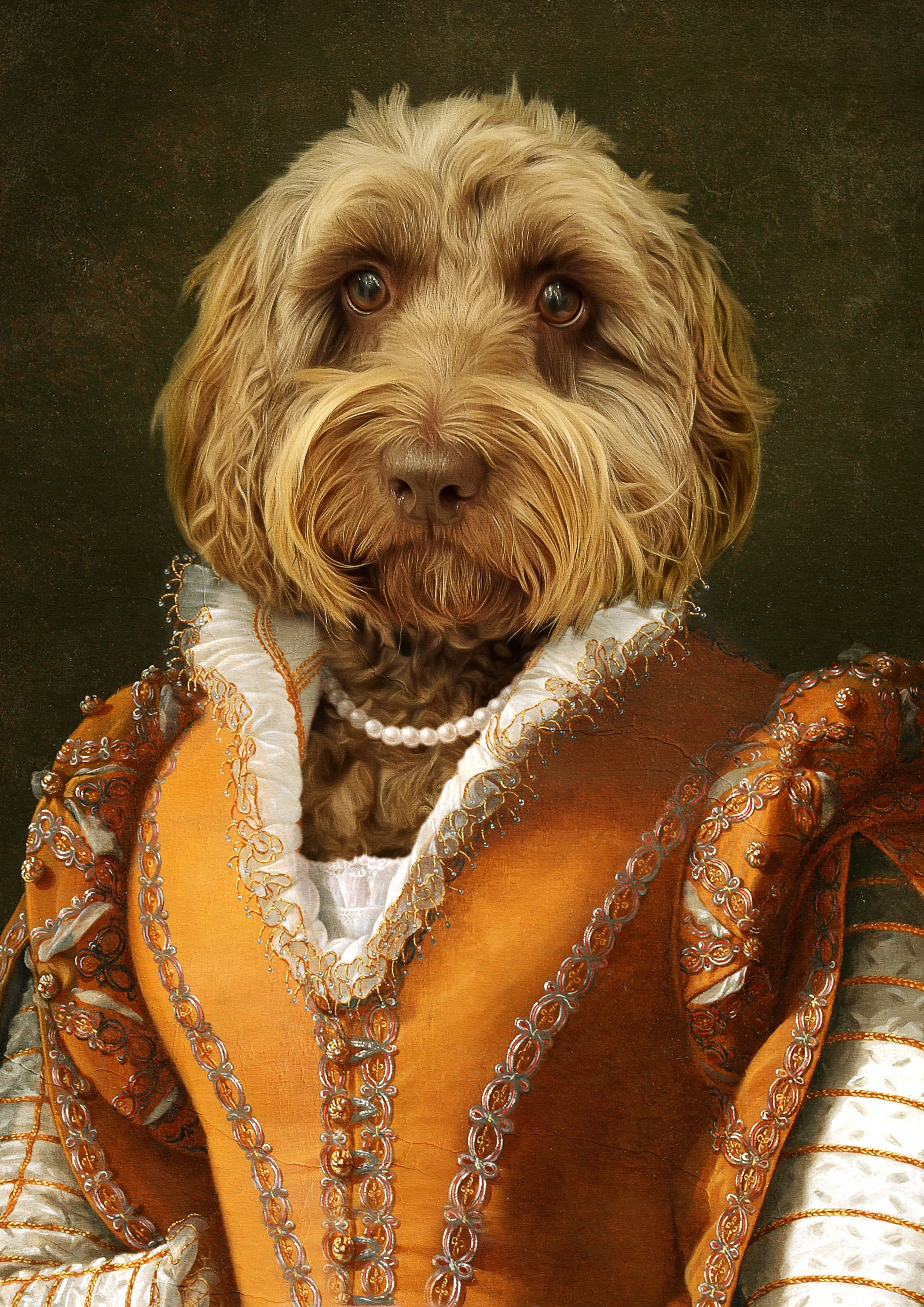 Dog Portrait as Royalty Royal Portrait General King Queen - Etsy UK