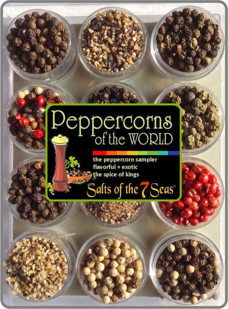 PEPPERCORNS of the WORLD Sampler 12 Samples of Gourmet All | Etsy