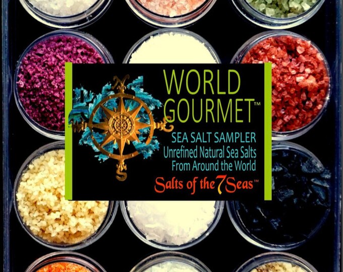 The WORLD Gourmet Sea Salt Sampler 12 All Natural Salts From Around the ...
