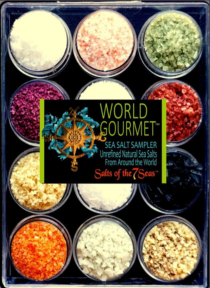 The WORLD Gourmet Sea Salt Sampler 12 All Natural Salts From Around the ...