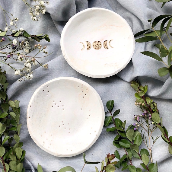 Jewelry Storage Home & Living Ring Dishes Moon Phase Trinket Dish etna ...