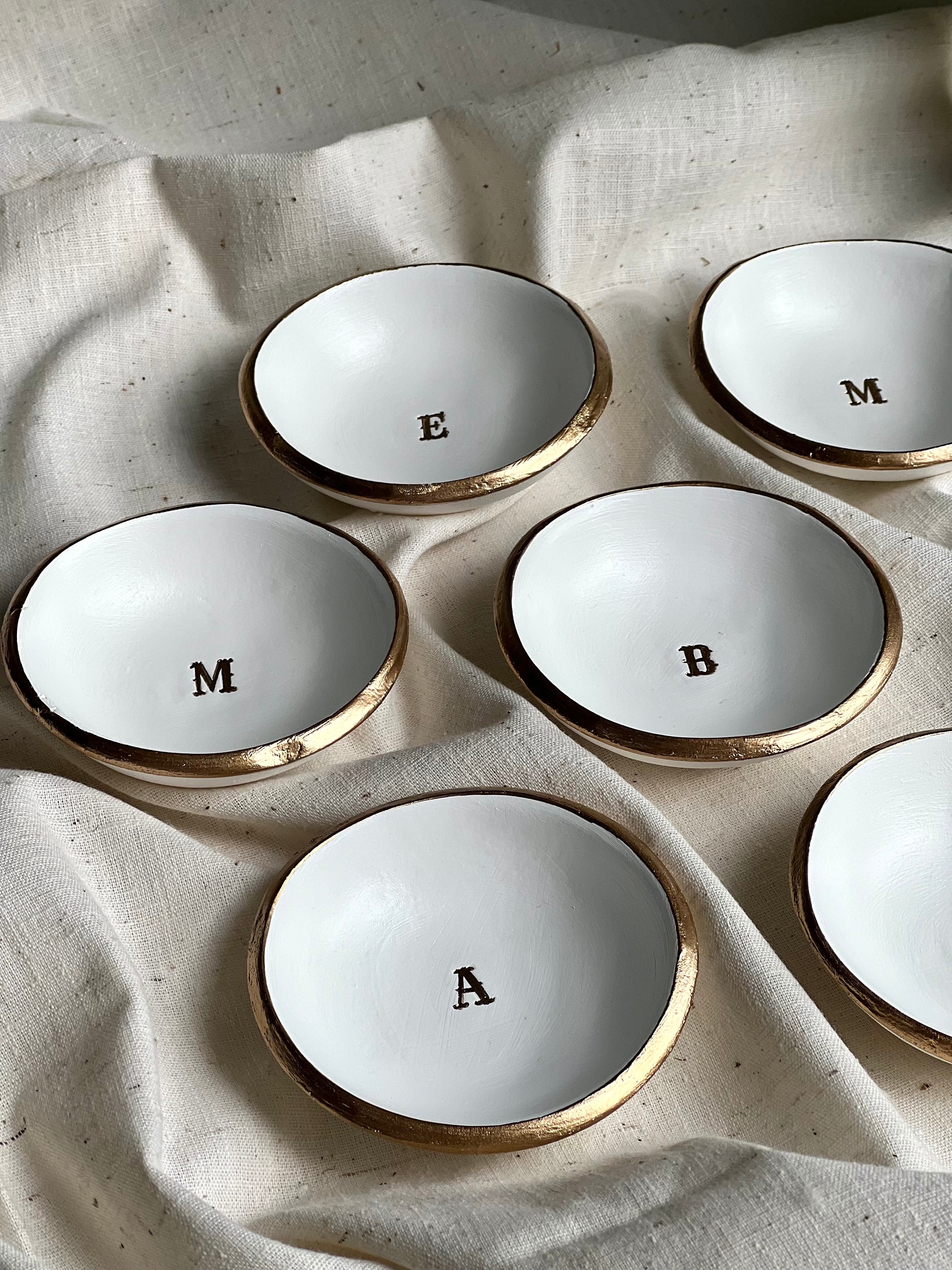 Custom Ring Dish, Monogram Jewelry Dish, Monogram Ring Dish, Wedding ...
