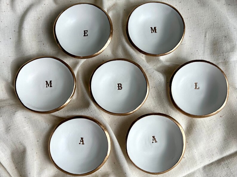 Custom Ring Dish, Monogram Jewelry Dish, Monogram Ring Dish, Wedding ...