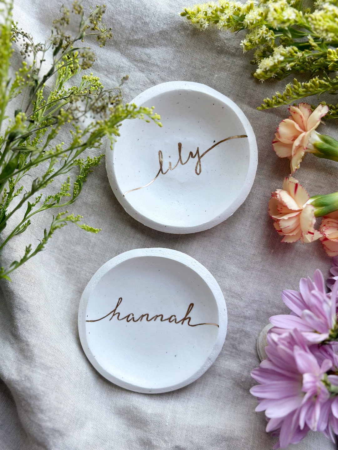 Custom Name Jewelry Dish / Calligraphy Art / Gift for Engagement / Gift ...