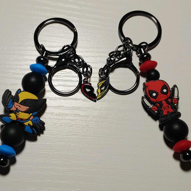 Wolverine and Deadpool Friendship Keychain - Etsy