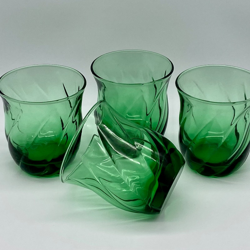Green Glassware - Etsy