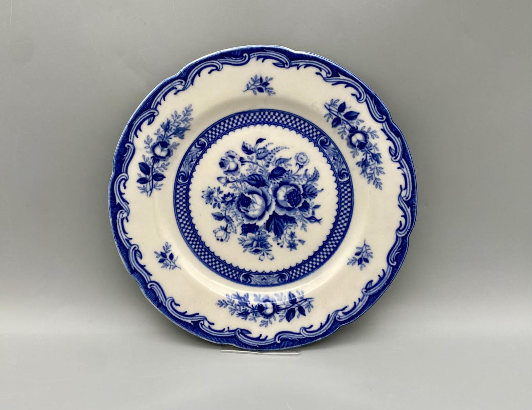 Vintage Chatham by Maruta Kasuga Ware Blue Rose Salad Plate 7 3/8, Made ...