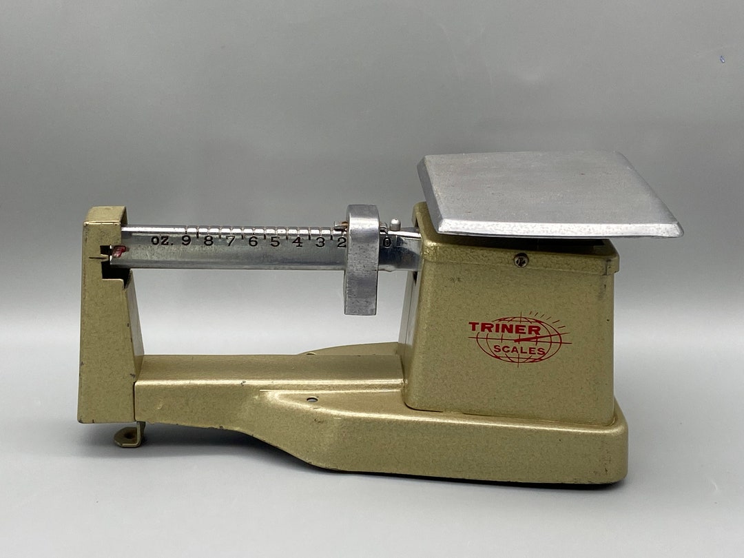 Vintage Triner Scales Model 9T: Gold-ish Industrial Home Decor - Etsy