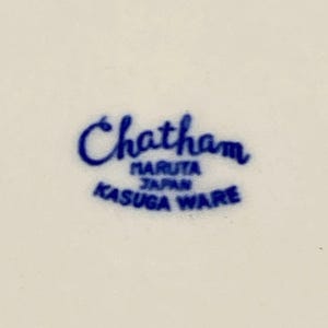 Vintage Chatham by Maruta Kasuga Ware Blue Rose Salad Plate 7 3/8, Made ...