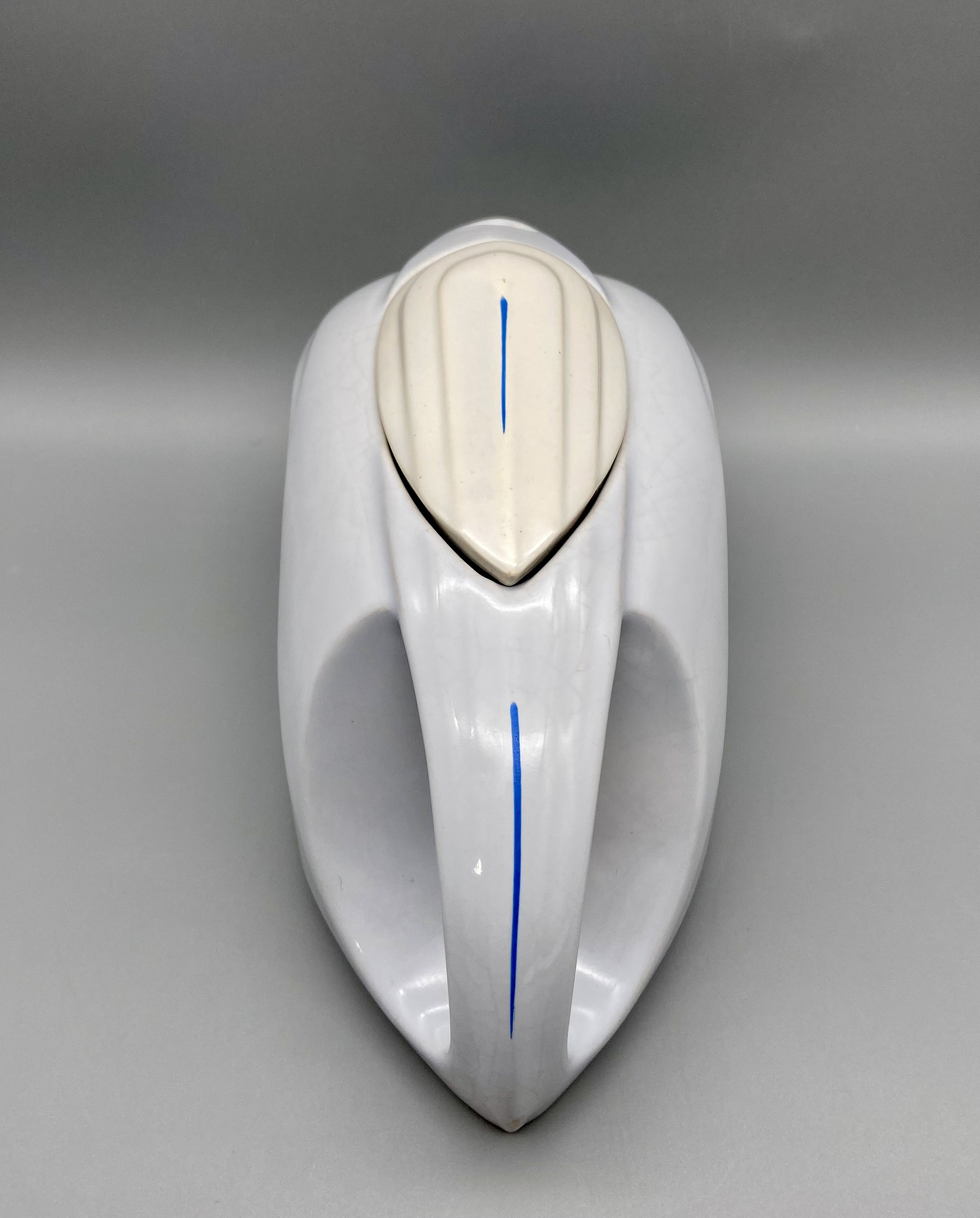 Art Deco Teapot Zephyr Train Design Shape Light Blue Body - Etsy