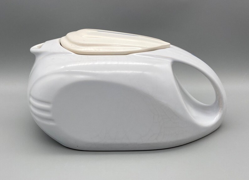 Art Deco Teapot Zephyr Train Design Shape Light Blue Body - Etsy