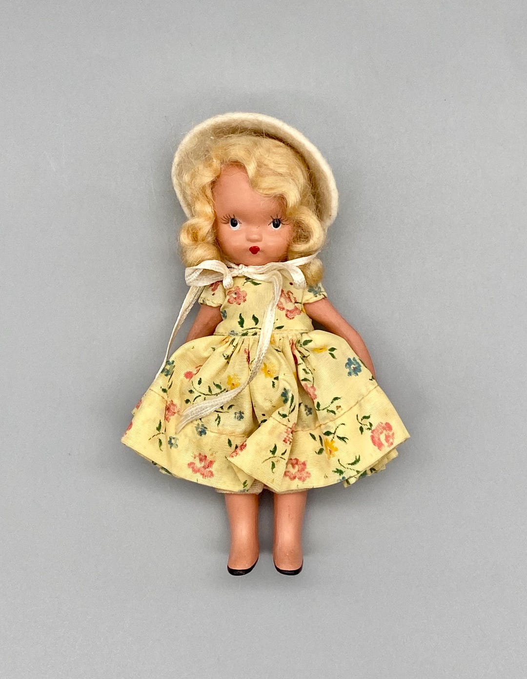 Nancy Anna Storybook Doll Blond Hair Yellow Dress With Bonnet/hat ...