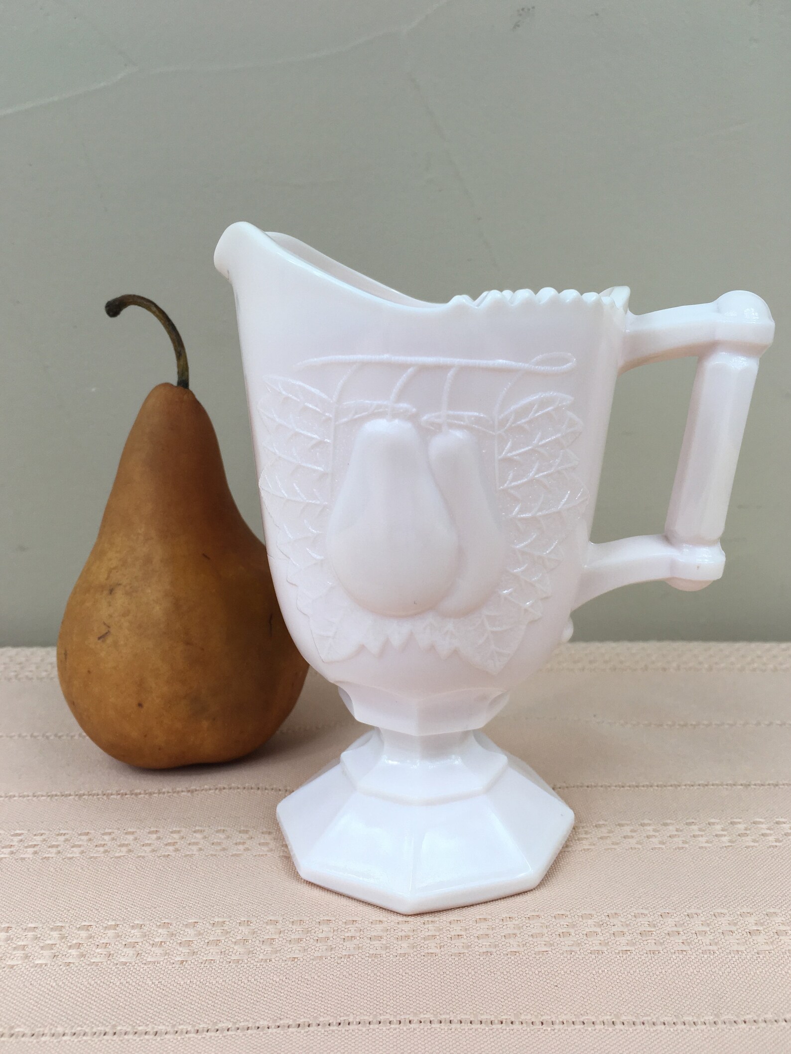 Vintage Pink Milk Glass Creamer Shell Pink Creamer Baltimore - Etsy