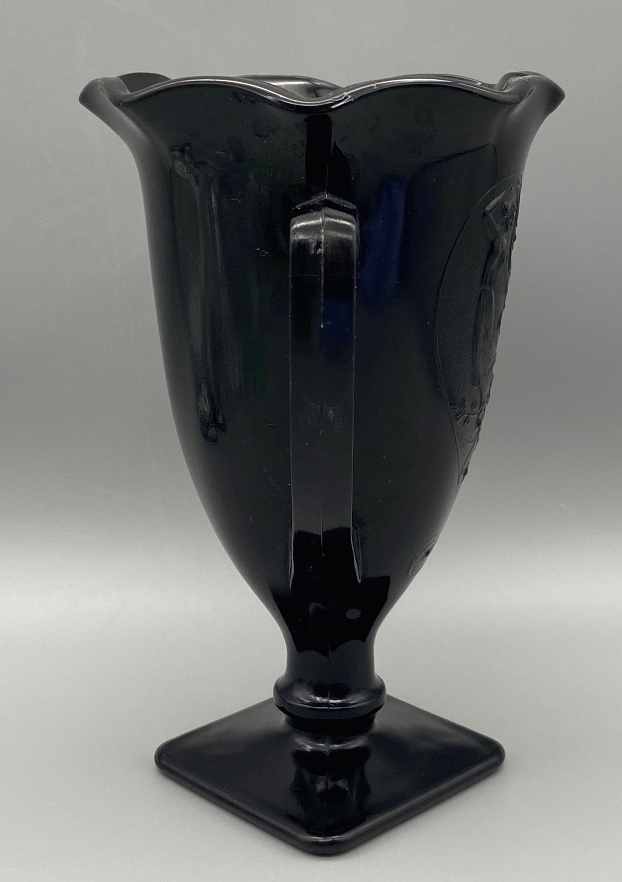 Smith Glass Black Glass Art Nouveau Snake Dance | Etsy