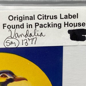 Sunkist Orange Crate Wood Box Label Peacock Full Moon Design Vandalia ...
