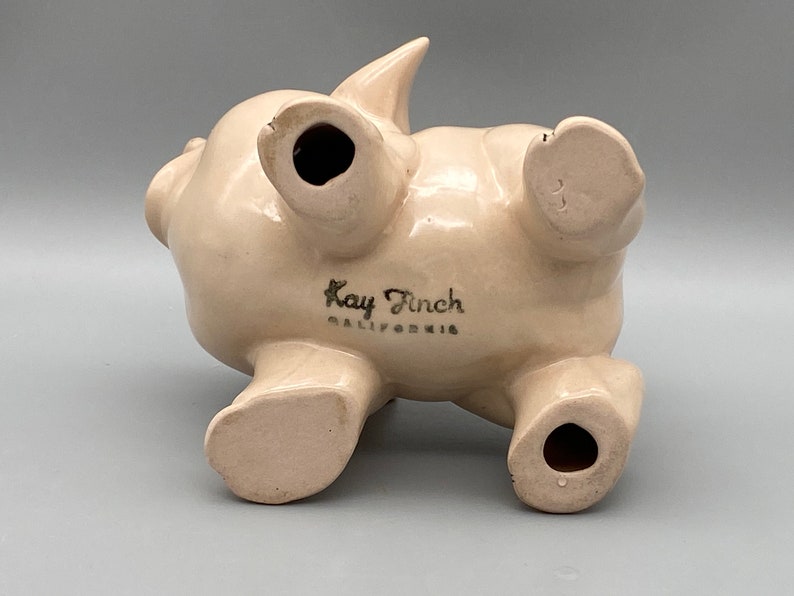 Kay Finch Piggy Bank Mid-century CA Pottery Adorable Piggy - Etsy