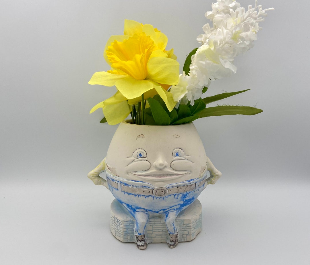 Humpty Dumpty Vase/planter/cookie Jar No Lid, Vintage 1979 Duncan ...
