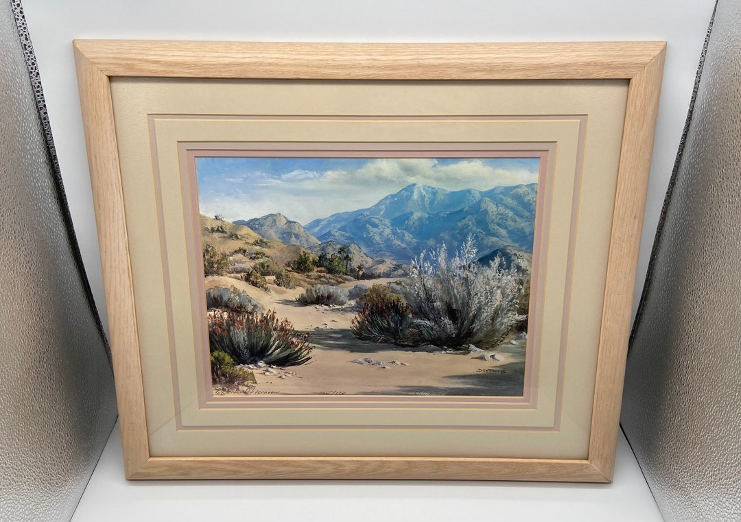 Dillie Thomas California Desert Landscape Print desert Afternoon, Signed and Numbered 125/500 ...