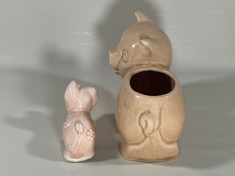 Vintage Ceramic Pottery Pig Planter and Pig Figurine USA - Etsy