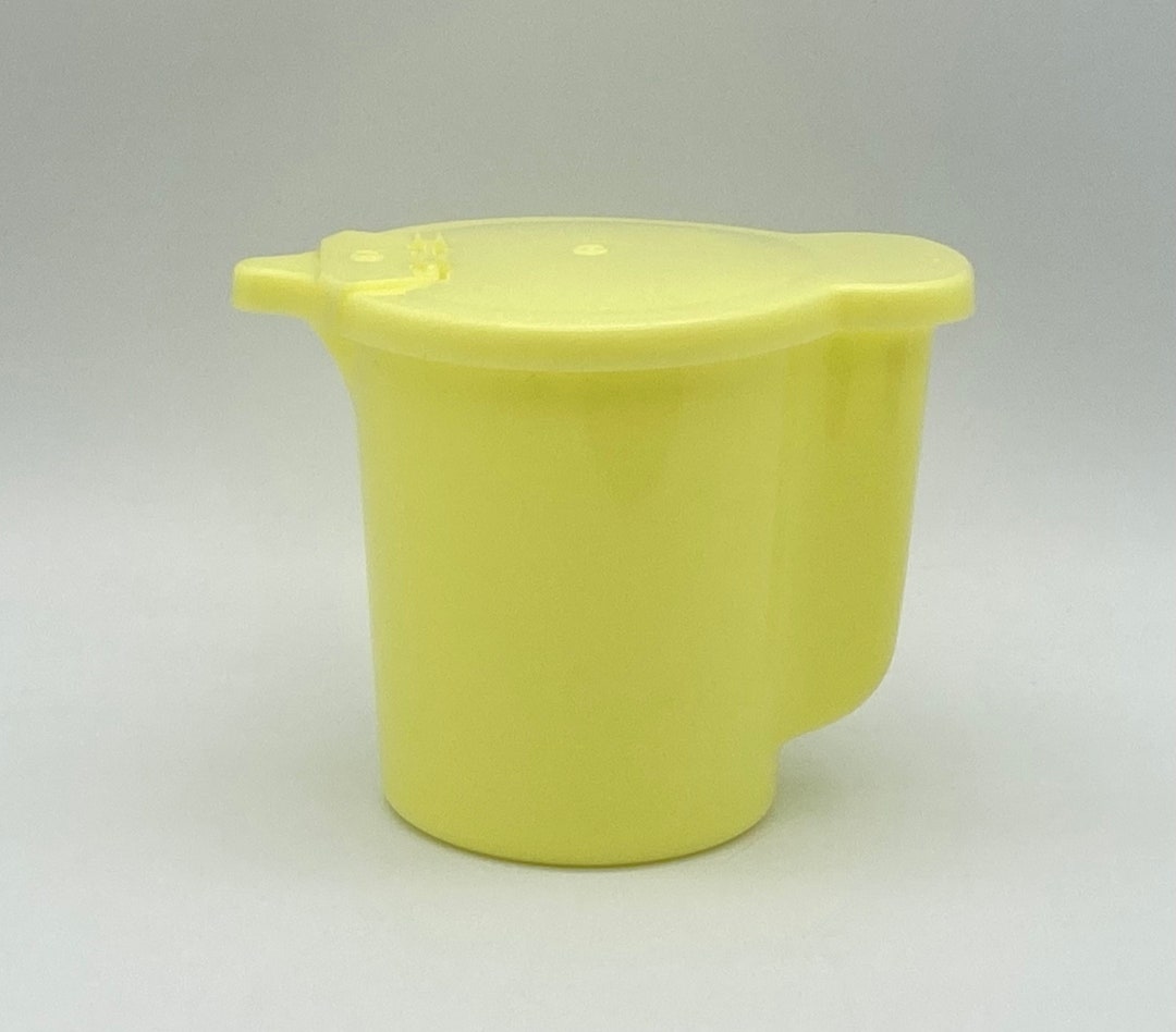 Vintage Tupperware 574 Yellow Creamer With 2 Piece Lid, Circa Late ...
