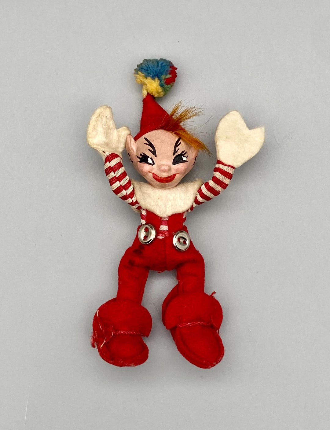 Jump Jump Elf Pixie Doll by Whimsie Inc, Holiday House Radio Show Character, Vintage 1940s, 4 ...