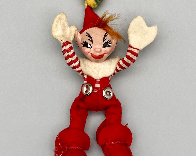Vintage 1940s Jump Jump Elf Doll: Holiday House Radio Show Character - Etsy