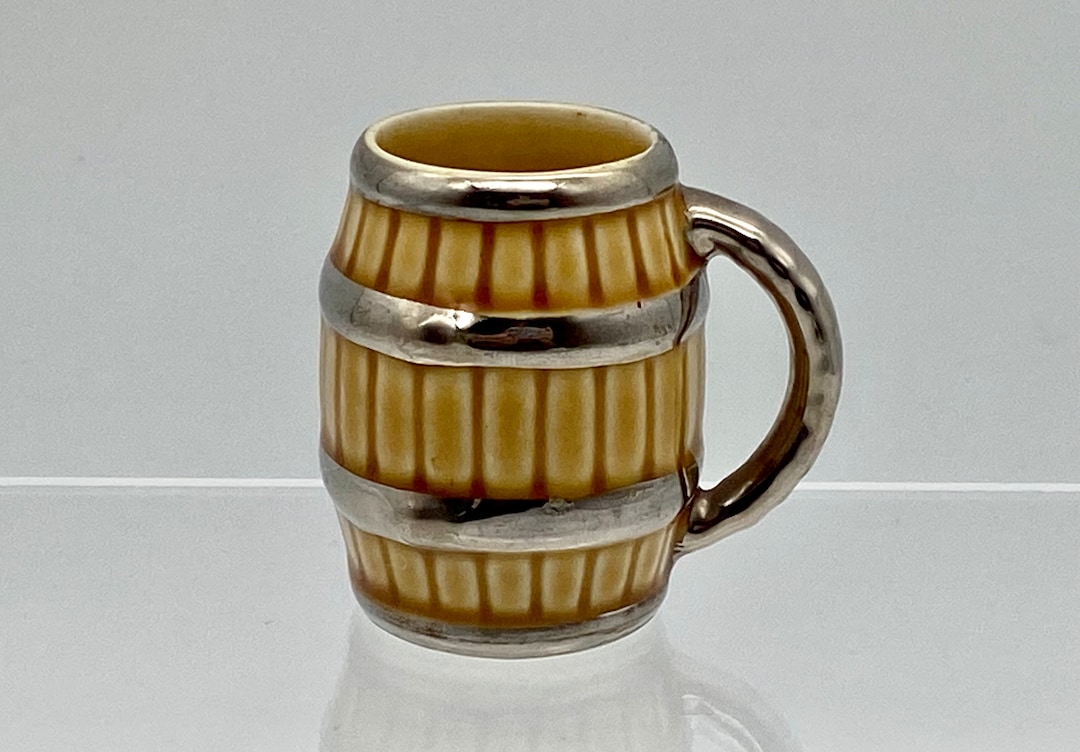 Vintage Wade Pottery Ireland Barrel Stein Mini Mug Toothpick Holder ...