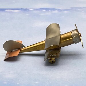 Airplane Brooch Mixed Metal Biplane Unique/unbranded Brass Copper ...
