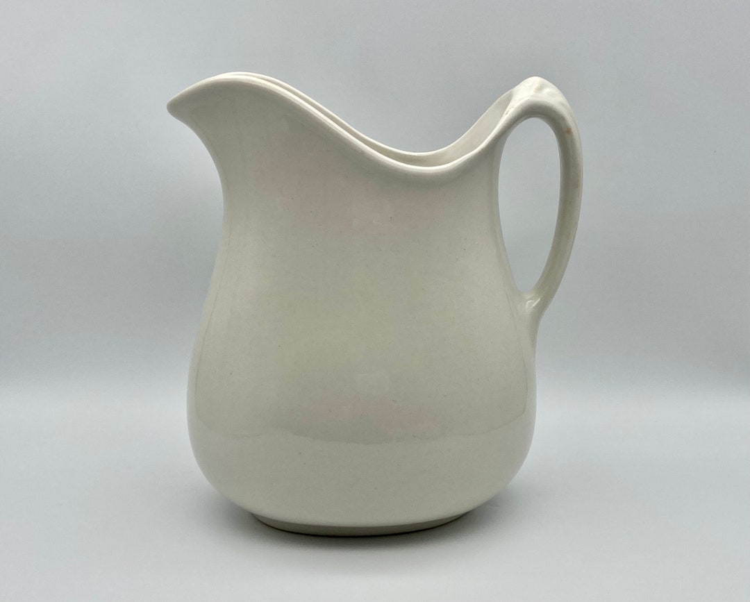 White Ironstone Pitcher Restaurant Ware by TEPCO China Circa 1940s to ...