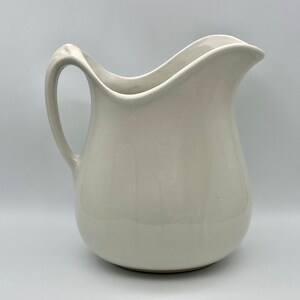 Vintage TEPCO White Ironstone Pitcher: Restaurant Ware, Extra Large 3.5 ...