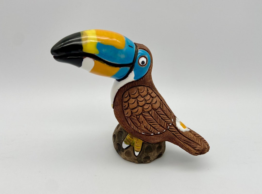Casals Pottery Toucan Figurine: South American Riconada Style Decor - Etsy