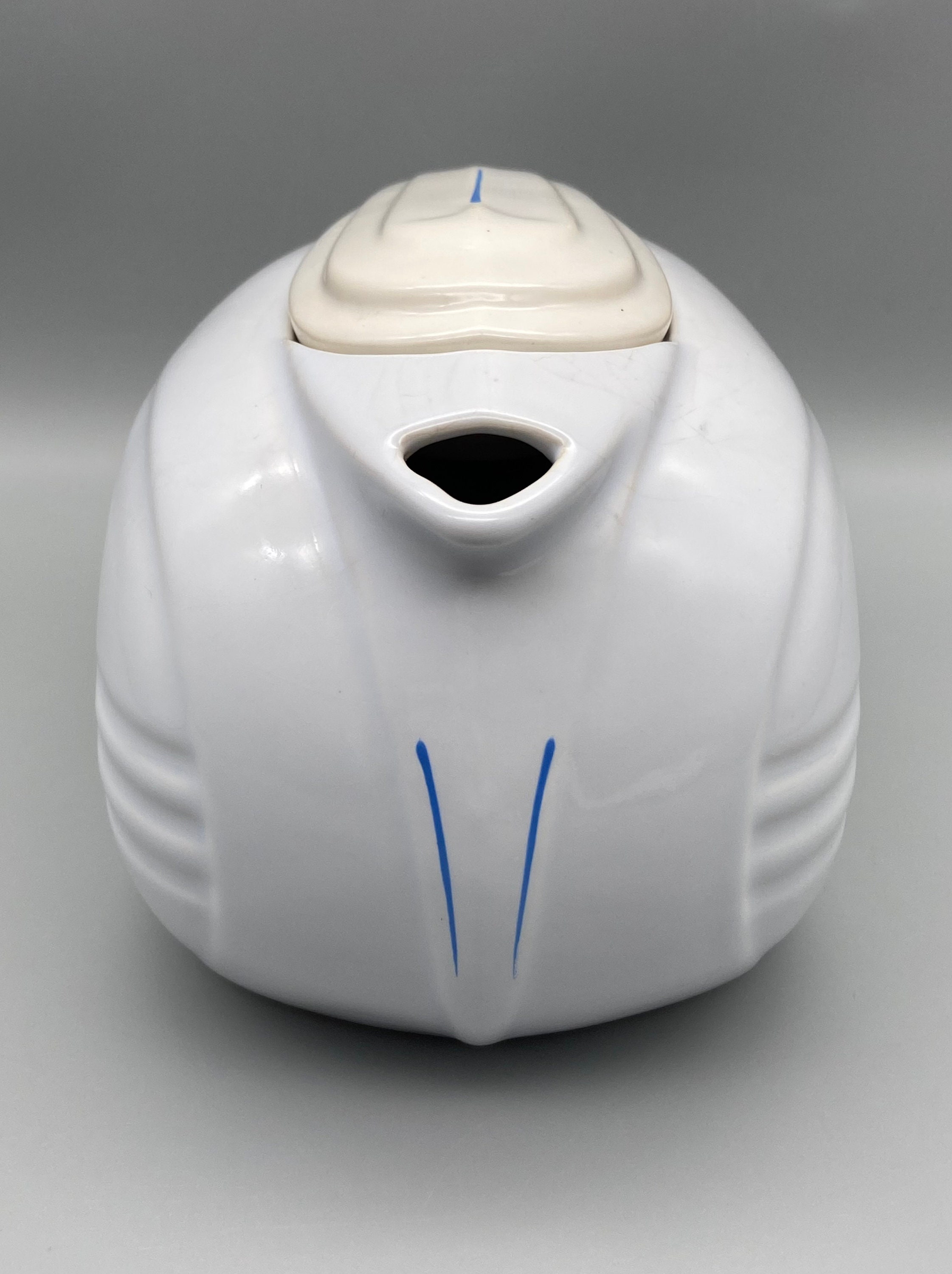 Art Deco Teapot Zephyr Train Design Shape Light Blue Body - Etsy